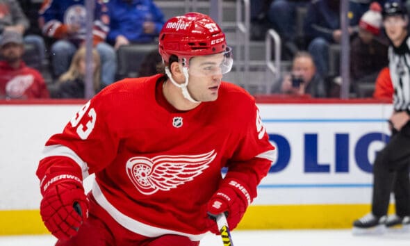 Nate Danielson Suffers Injury; Edvinsson Practices Again | Detroit Hockey Now
